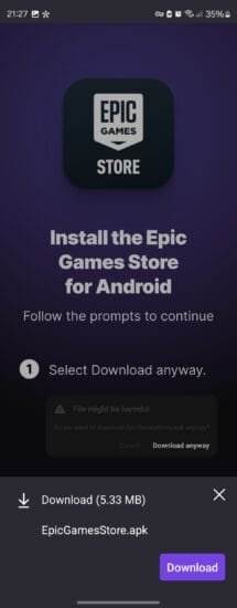 Installing Epic Games on Android and iPhone: A step-by-step guide ...